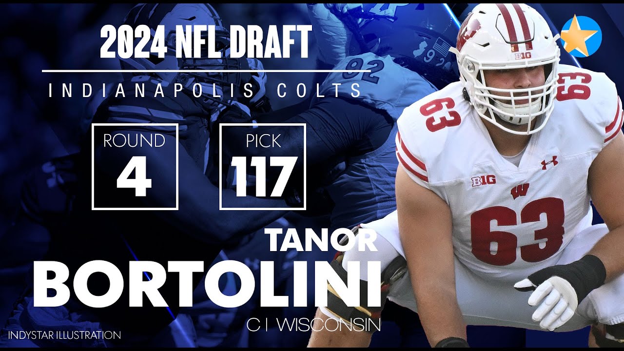 Colts select Wisconsin center Tanor Bortolini with the 117th overall ...
