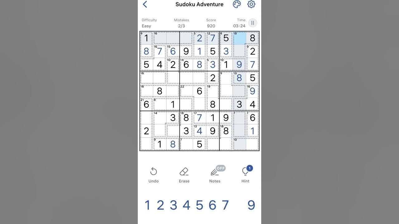 Sudoku Adventure part 1 Sudoku.com - YouTube