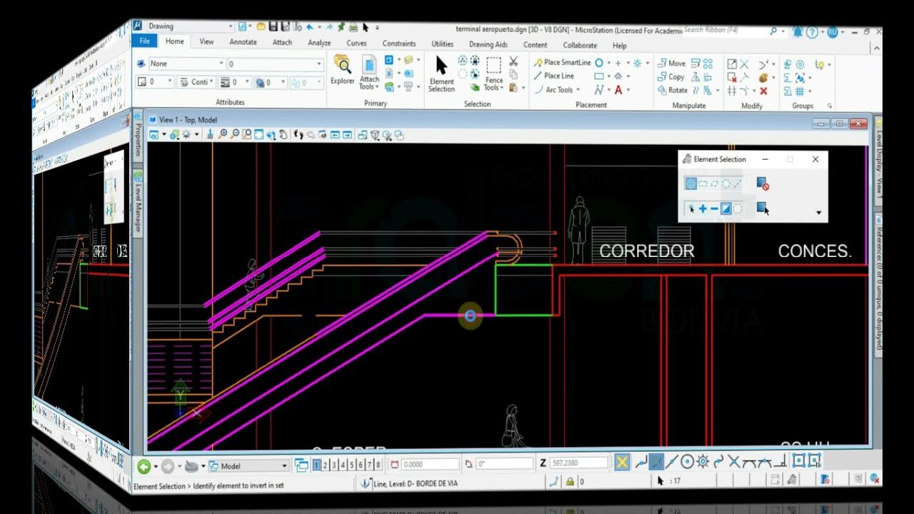 MicroStation Connect Edition 2D - EP. 3 Herramienta de Selección - YouTube