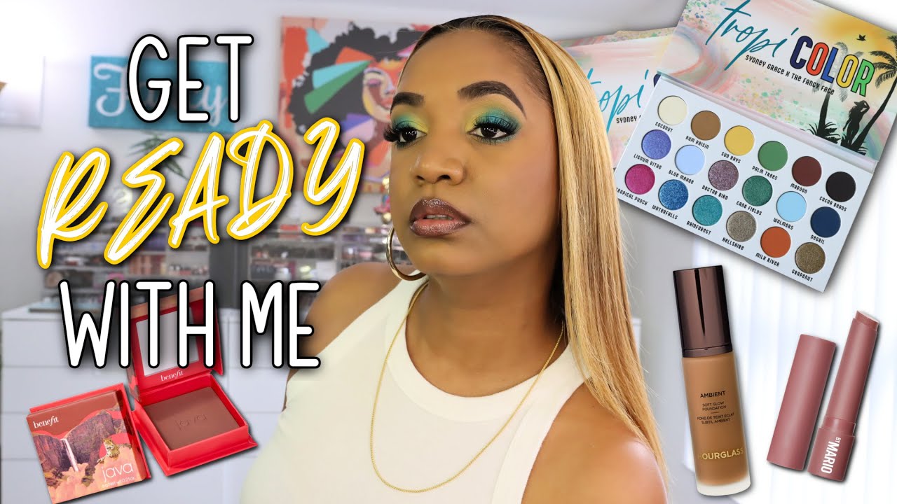 GET READY WITH ME 🌴 TropiCOLOR Palette 🌴 Sydney Grace X The Fancy Face ...