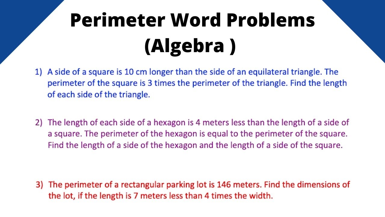 Perimeter Word Problems Algebra YouTube perimeter-word-problems-algebra-youtube
