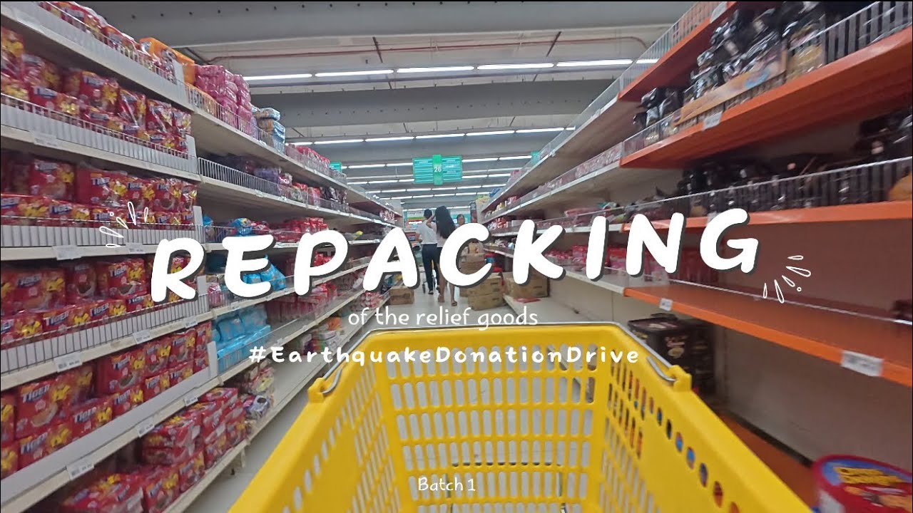 Repacking of the relief goods - Batch 1 | It’s Belle Vlog - YouTube