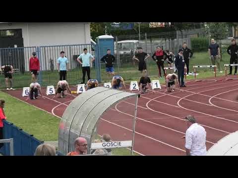 100m M bieg 1 - Leszno 20230513 - YouTube