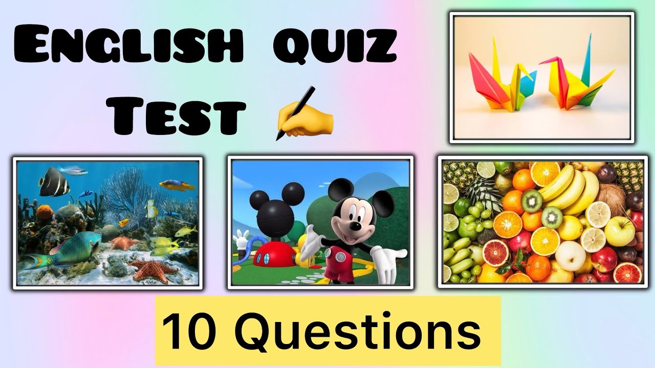 English Quiz test ️ If you pass the test, your Knowledge is amazing 🤩 ...