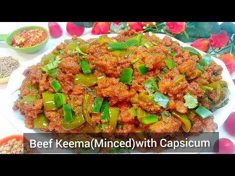 Minced Beef with Capsicum Recipe by Tasty Food 4 You 💜 - YouTube