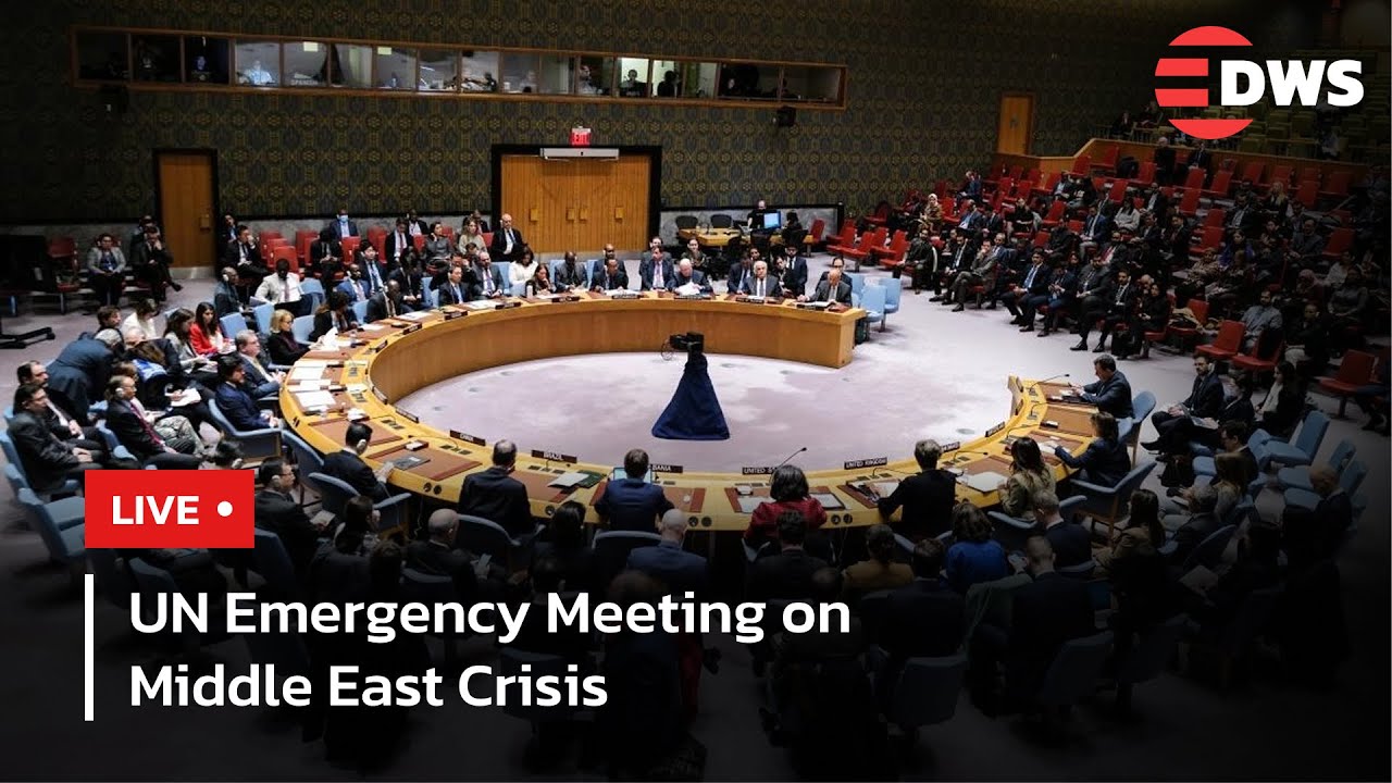 LIVE: UN Emergency Meeting on Middle East Crisis | Palestine & Regional ...