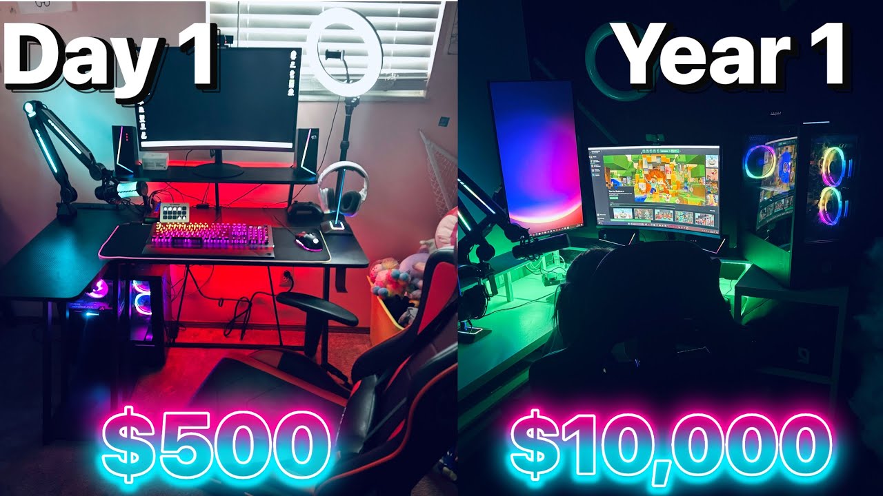 $500 to $10,000 Gaming Setup - Before & After!. - YouTube