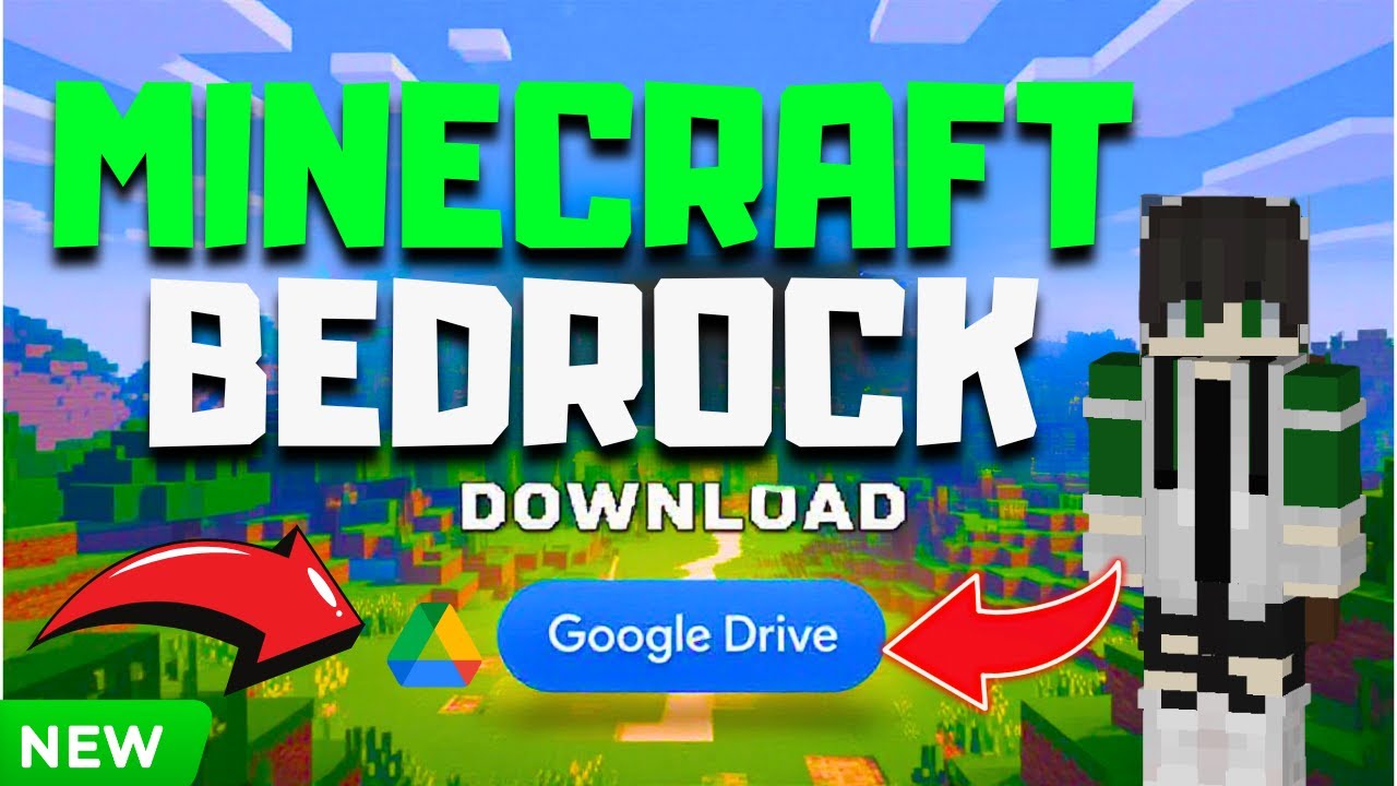 Unlock Minecraft Bedrock Edition Free Google Drive Link - YouTube