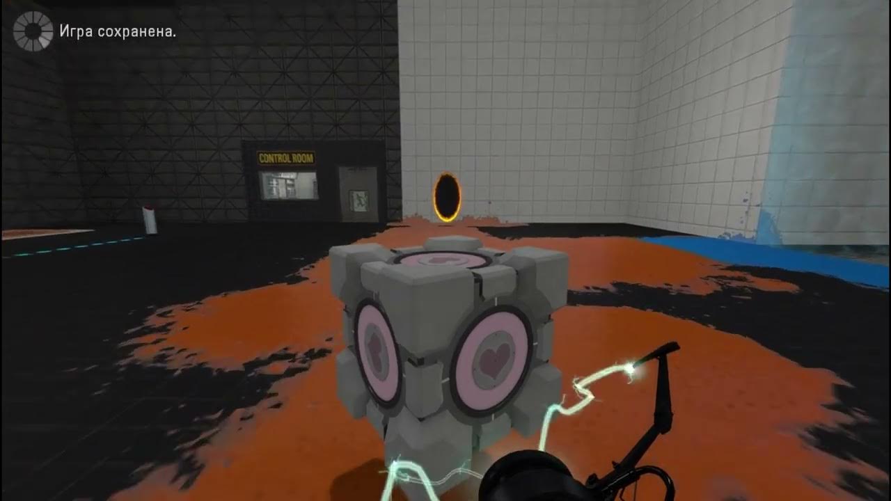 Portal 2 maps sp_the_cube_solver - YouTube