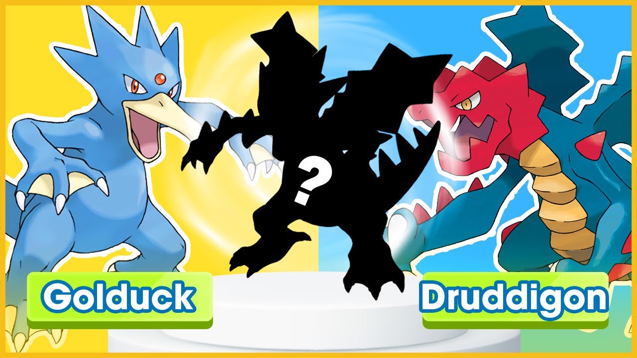 Pokemon Fusion | Golduck + Druddigon | pokemon infinite fusion ...