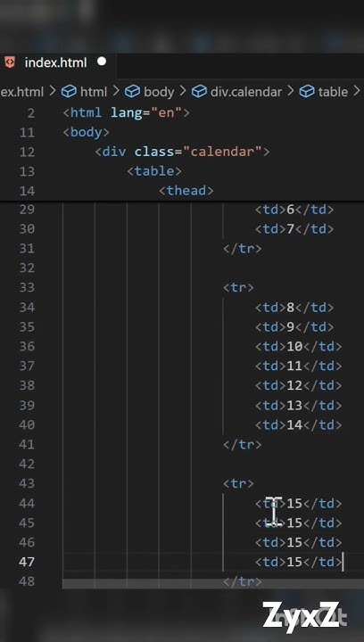 Create A Calendar 📆using Html And Css Freecodecamp Html5 Css3 Js Bootstrap Youtube
