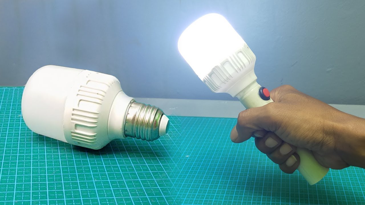 Ide Kreatif Membuat Handy Lamp ( Lampu Obor Elektrik ) - YouTube
