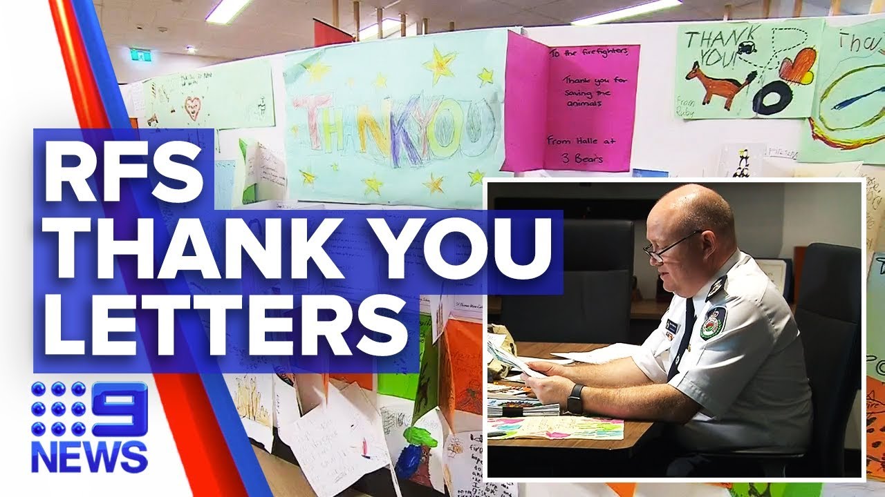 RFS inundated with thank you letters for fire fight | Nine News ...