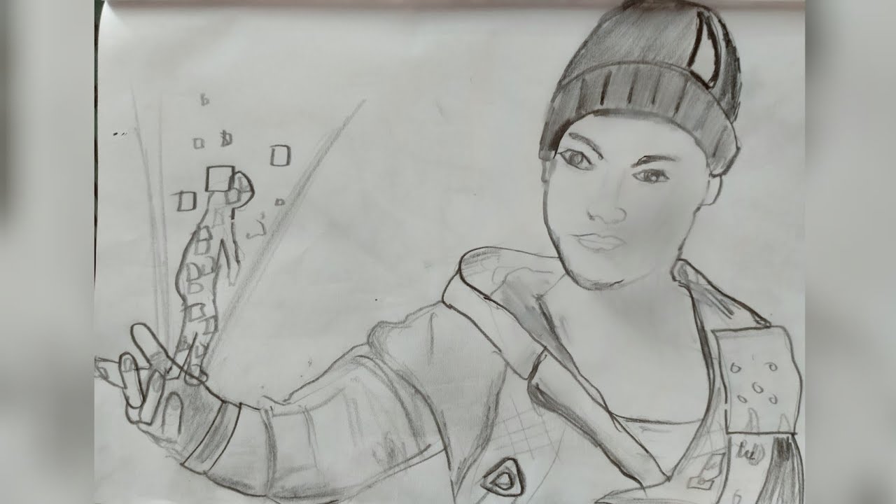 How to draw Jota character in pencil shade it simple - YouTube