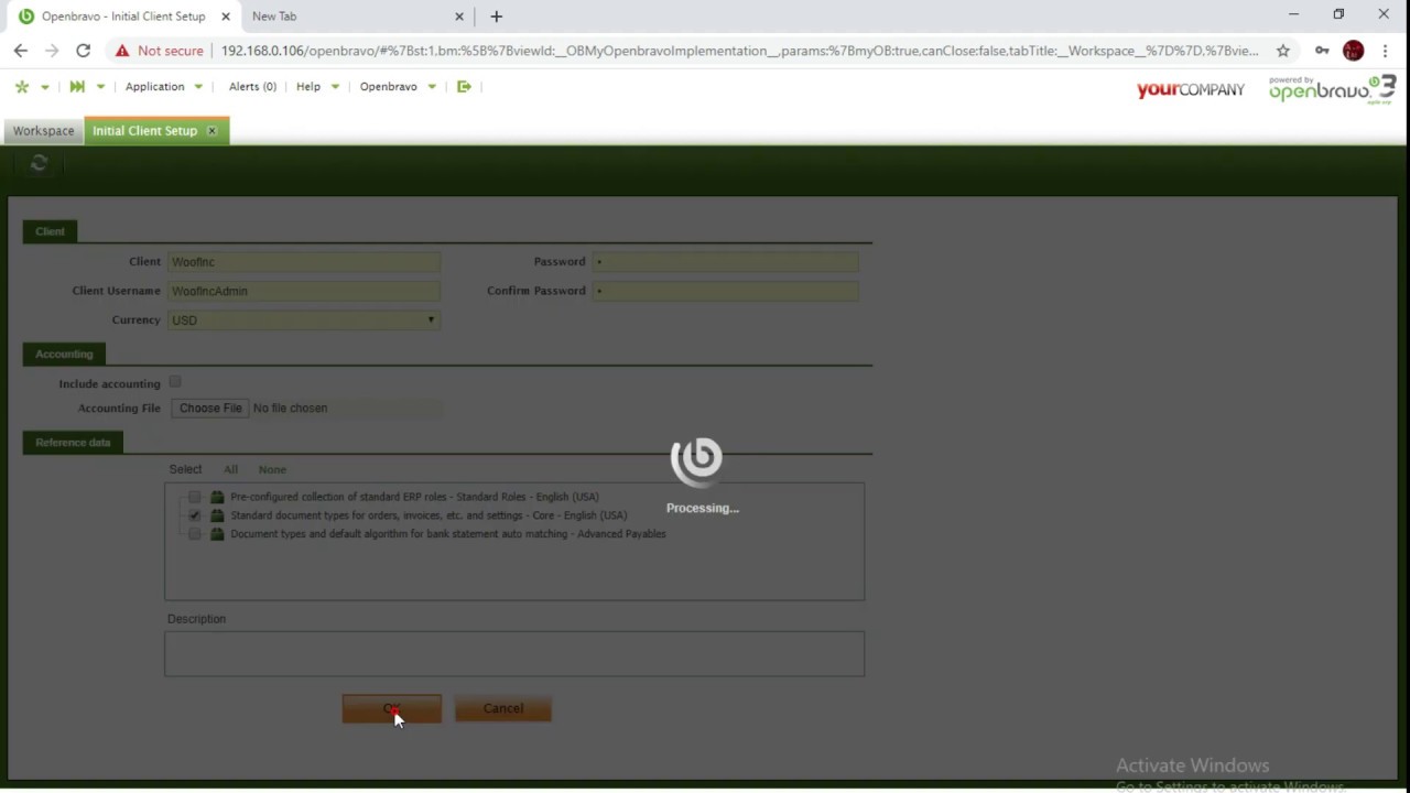 Client Setup Openbravo | ERP - YouTube
