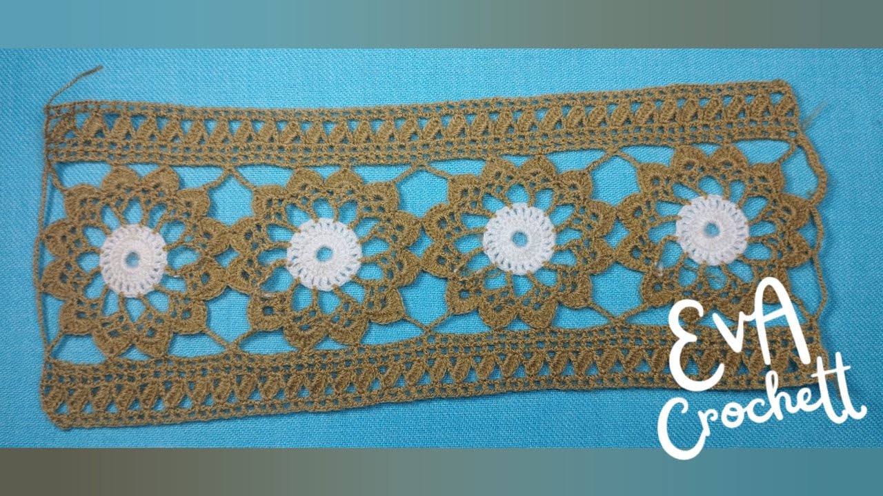 Punto a Crochet para bordes (randa) - YouTube