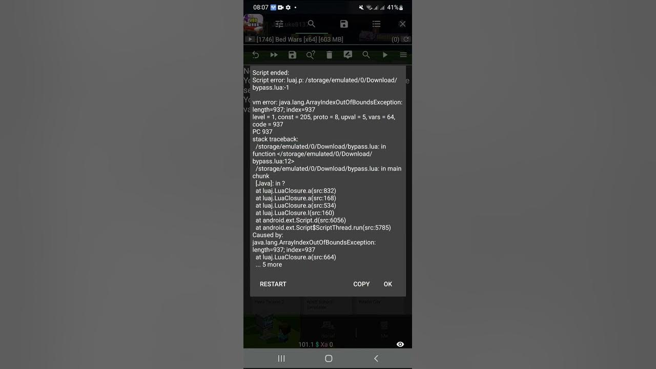 blockman go how fix admin panel crashes - YouTube