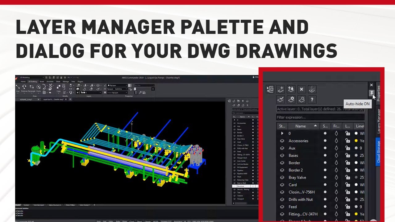 Layer Manager Palette and Dialog for your DWG drawings - YouTube