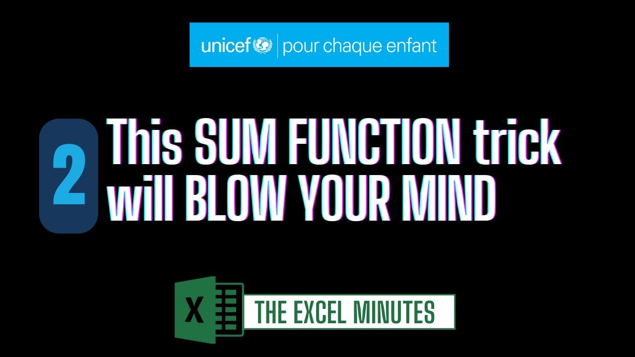 The SUM function trick you MUST KNOW! - YouTube