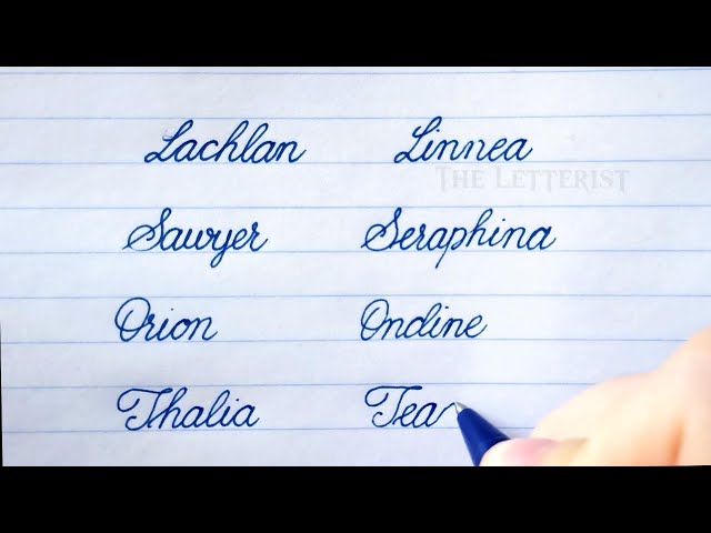 Names In Cursive Letters Cursive Handwriting Name Art
