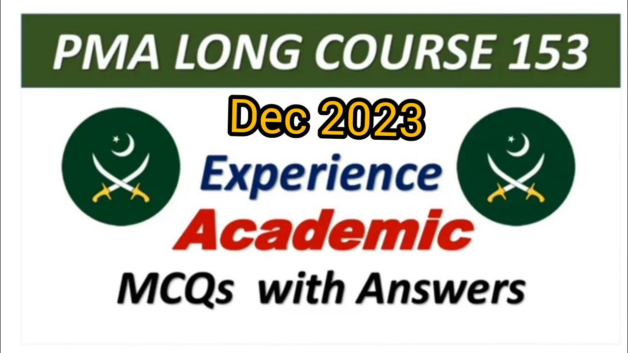 153 PMA Long Course Academic Test Preparation | PMA Past Experience ...