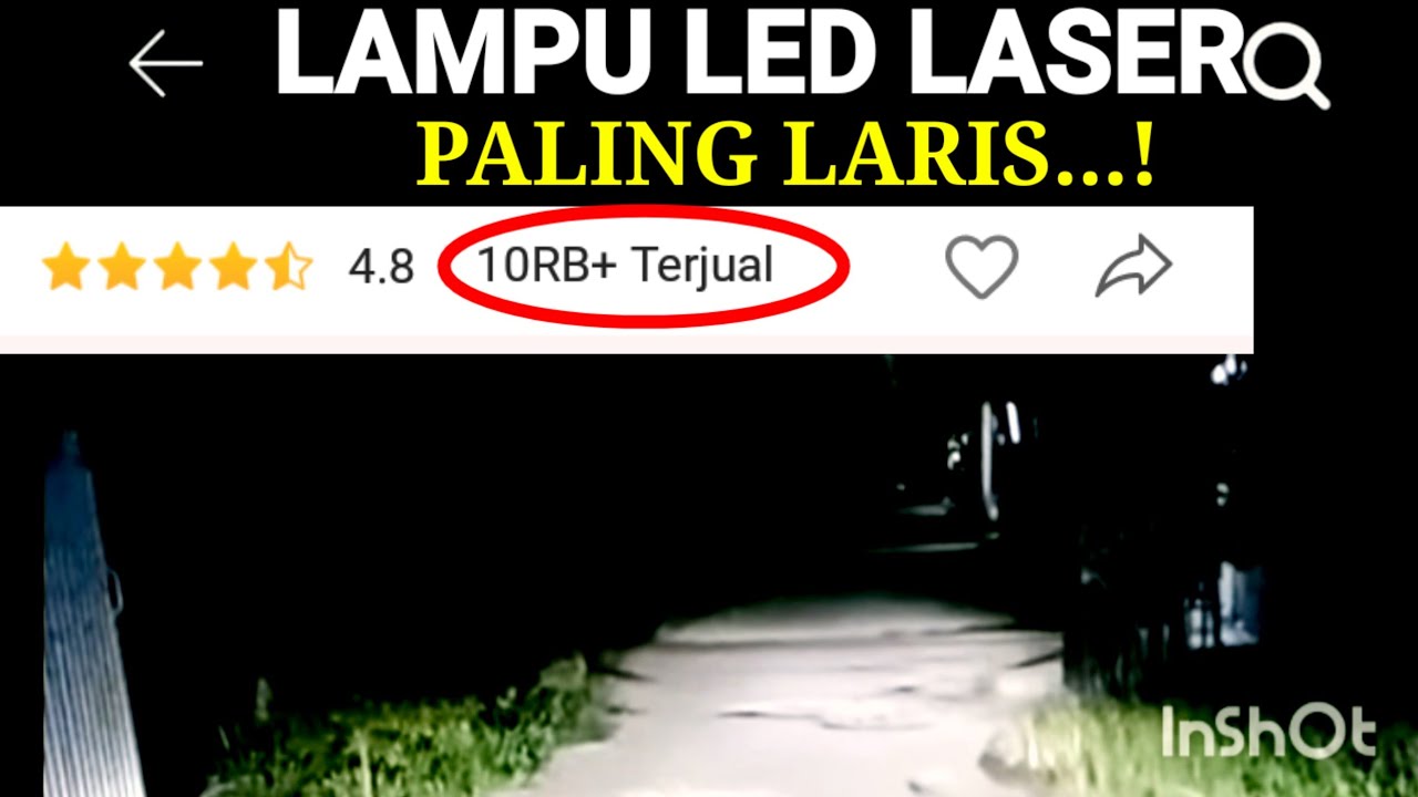 lampu led laser h4 paling terang, tebal dan fokus ( sudah 10K+ Terjual ...