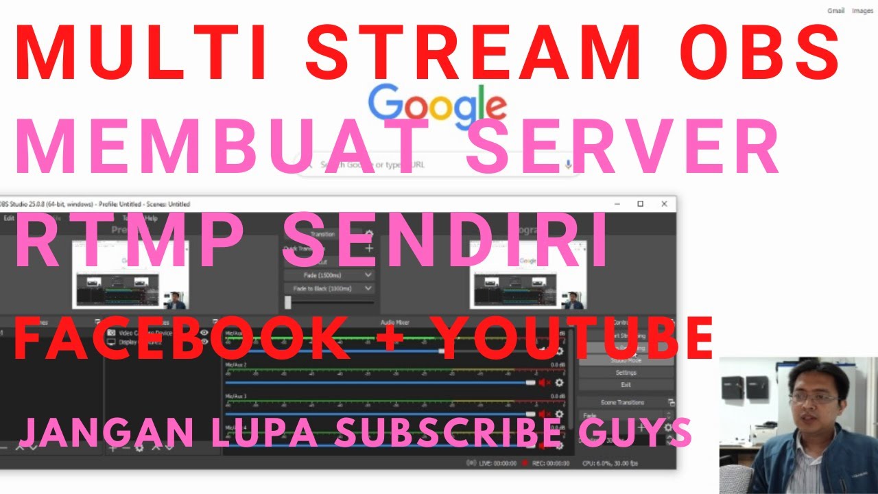 Streaming OBS Facebook Youtube Lokal RTMP Server Nginx Stunnel # ...