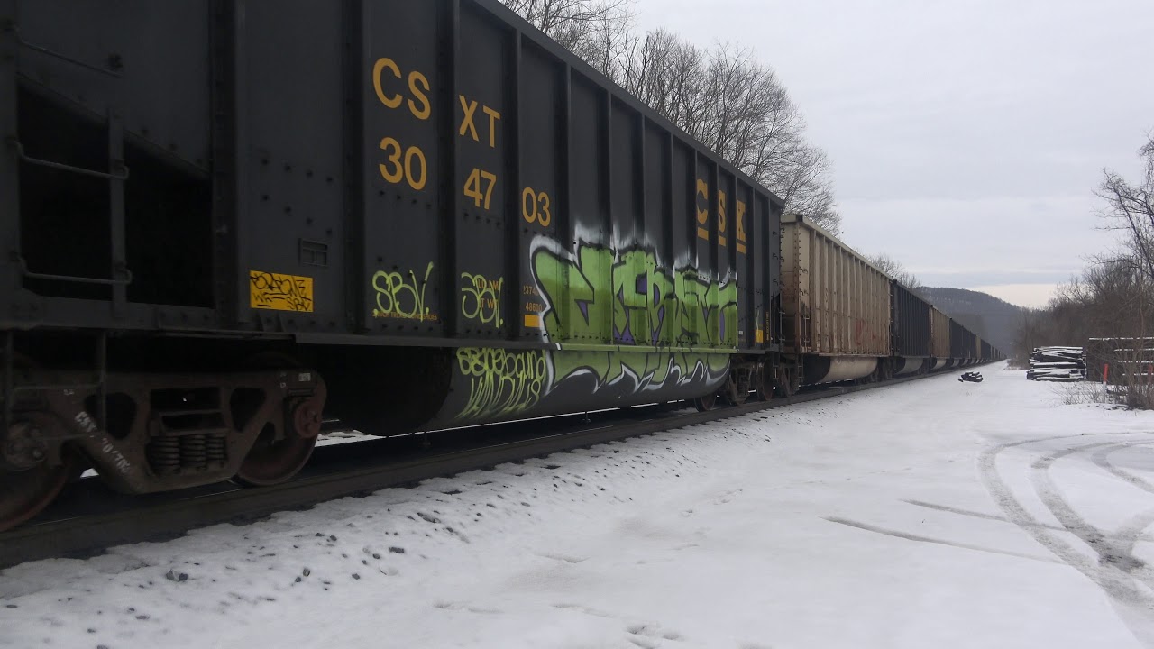 Loaded Coal train with helpers 4k - YouTube