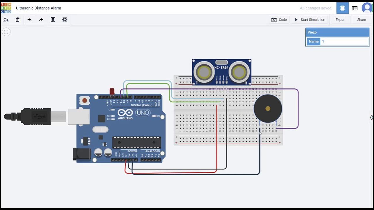 Ultrasonic Proximity Alarm using Arduino - YouTube