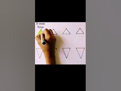 How to draw Objects from TRIANGLE shape// Learning shapes by drawing ...