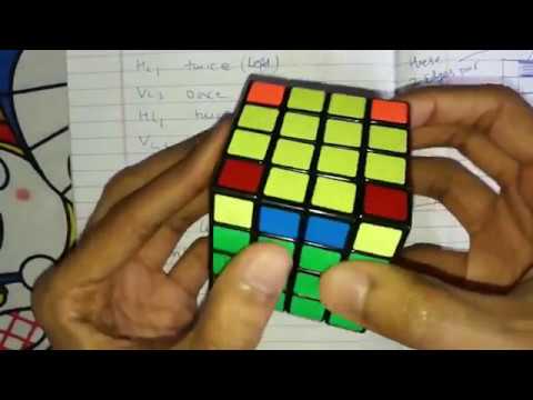 4X4 EDGE PARITY: How to Solve 4X4 Rubik's CUBE Edge Parity HINDI ...