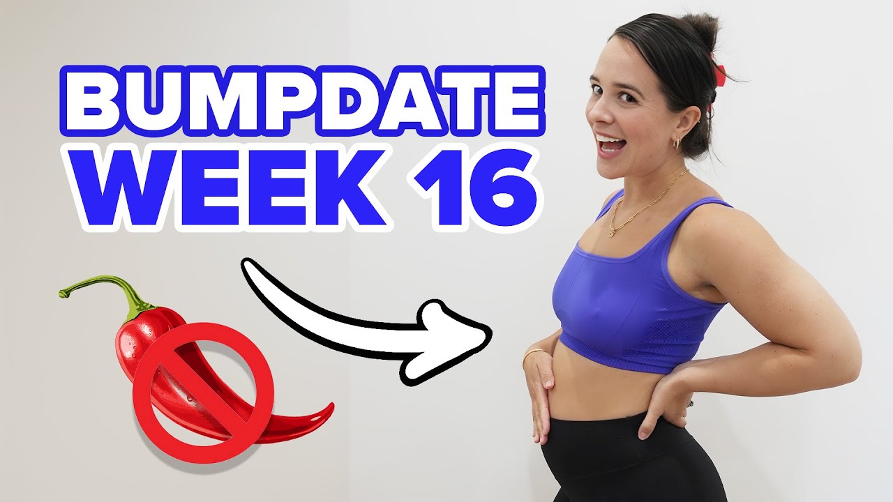 Week 16 Bumpdate - Pains, Spicy Foods and Baby Clothes - YouTube