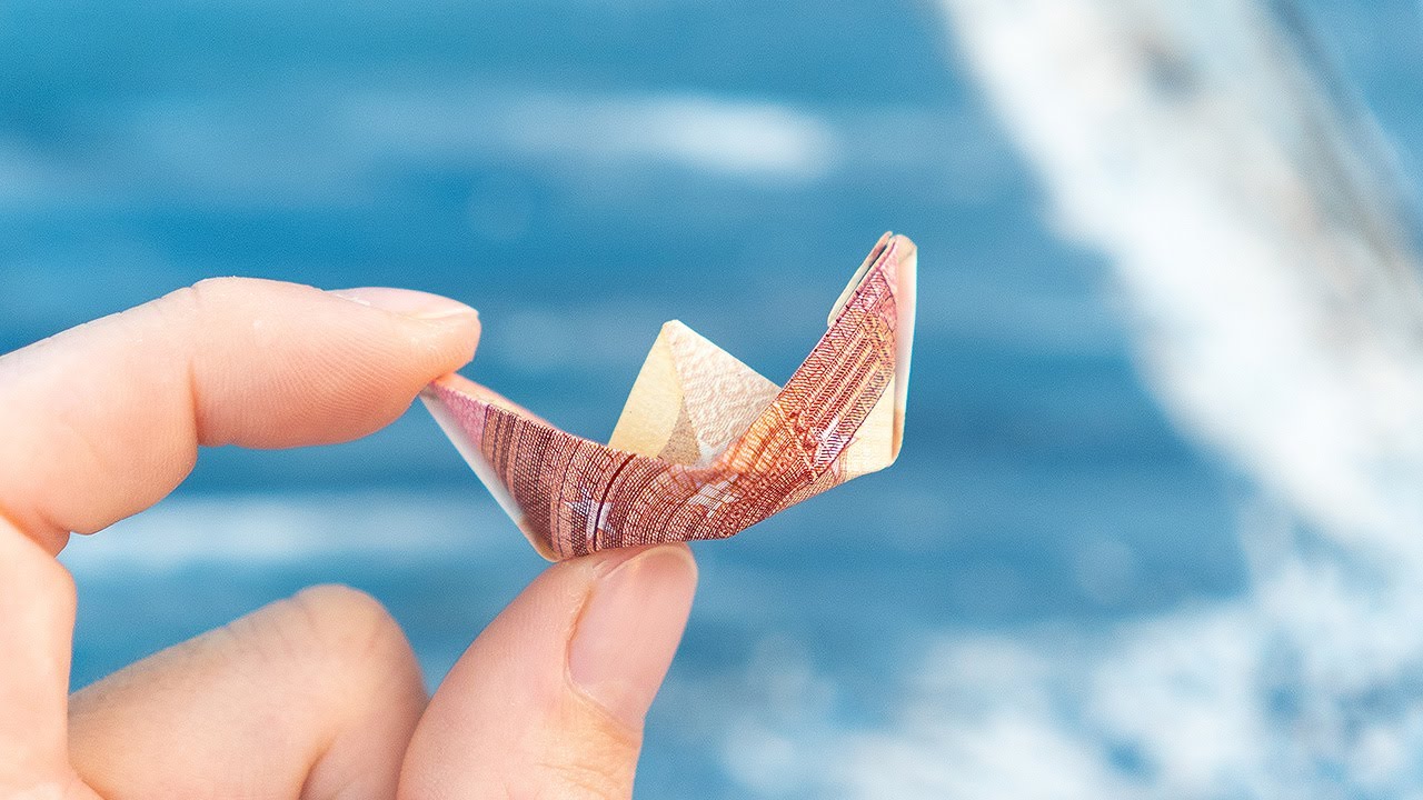 BOOT aus GELDSCHEIN falten | Klein & hochwertig ⛵️ - YouTube