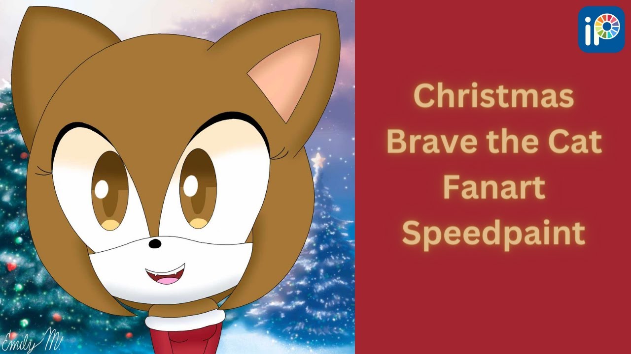 Christmas Brave the Cat Fanart 2023 Speedpaint - YouTube