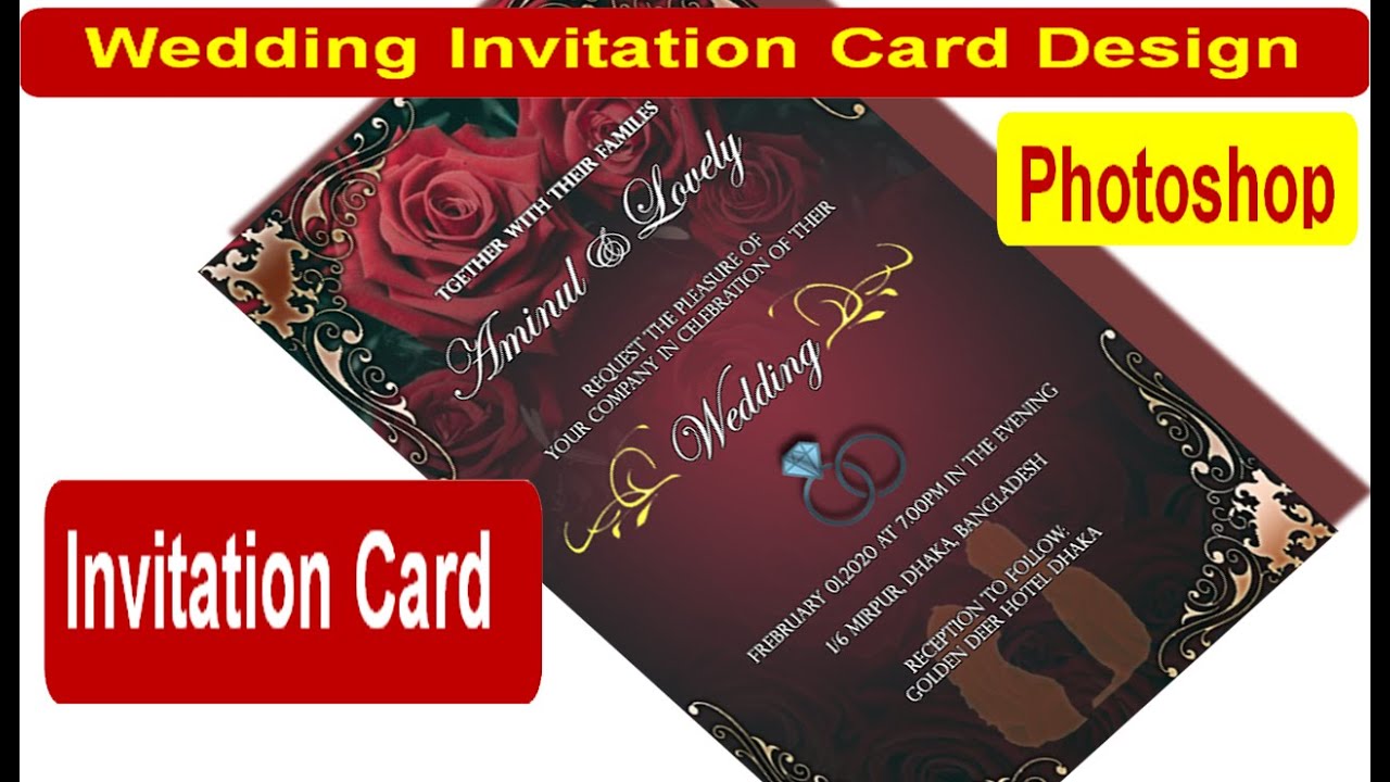 Wedding Invitation Card Design In Photoshop CS6 Invitation Card Design Photoshop Tutorials Wedding Invitation Card Design In Photoshop CS6 Invitation Card Design Photoshop Tutorials