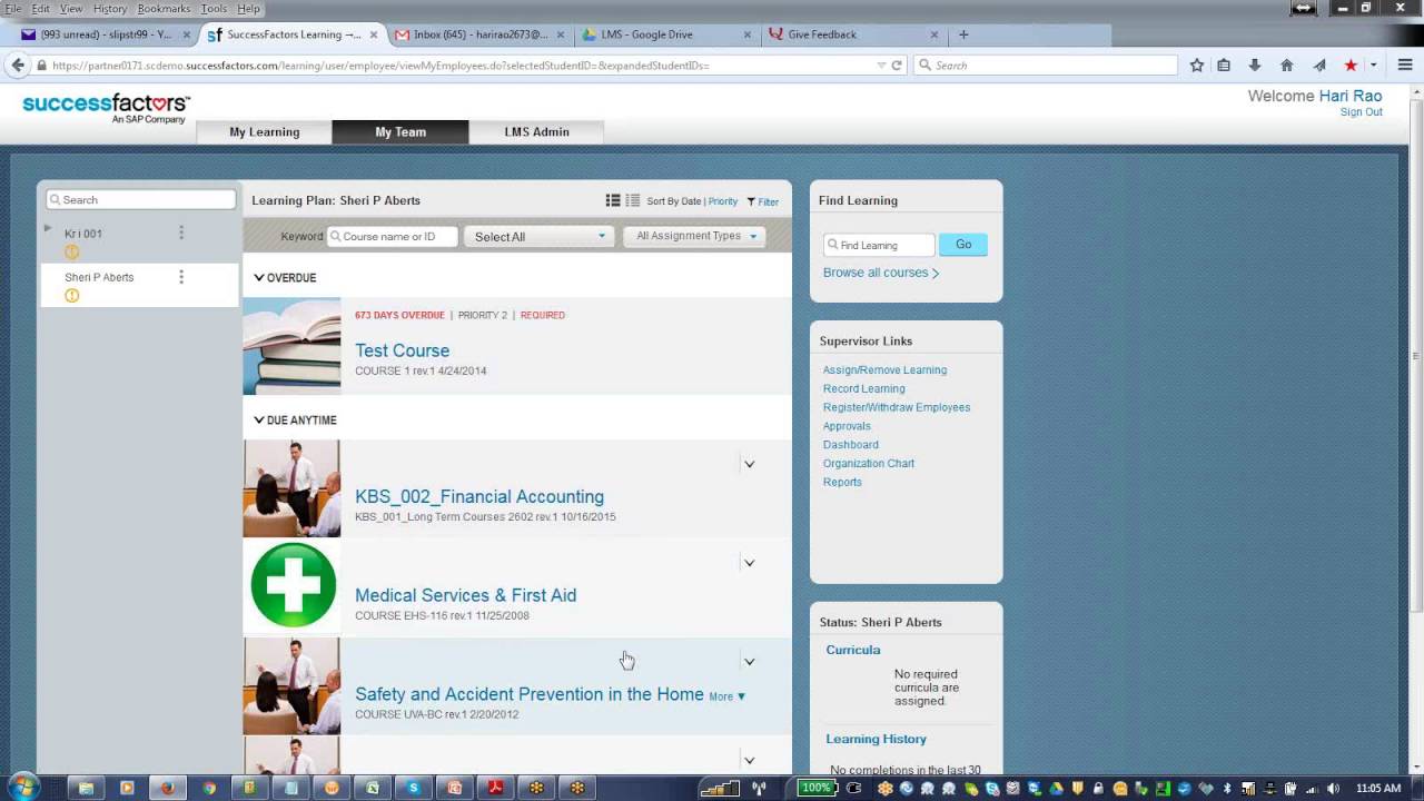 Sap Lms Success Factors Youtube