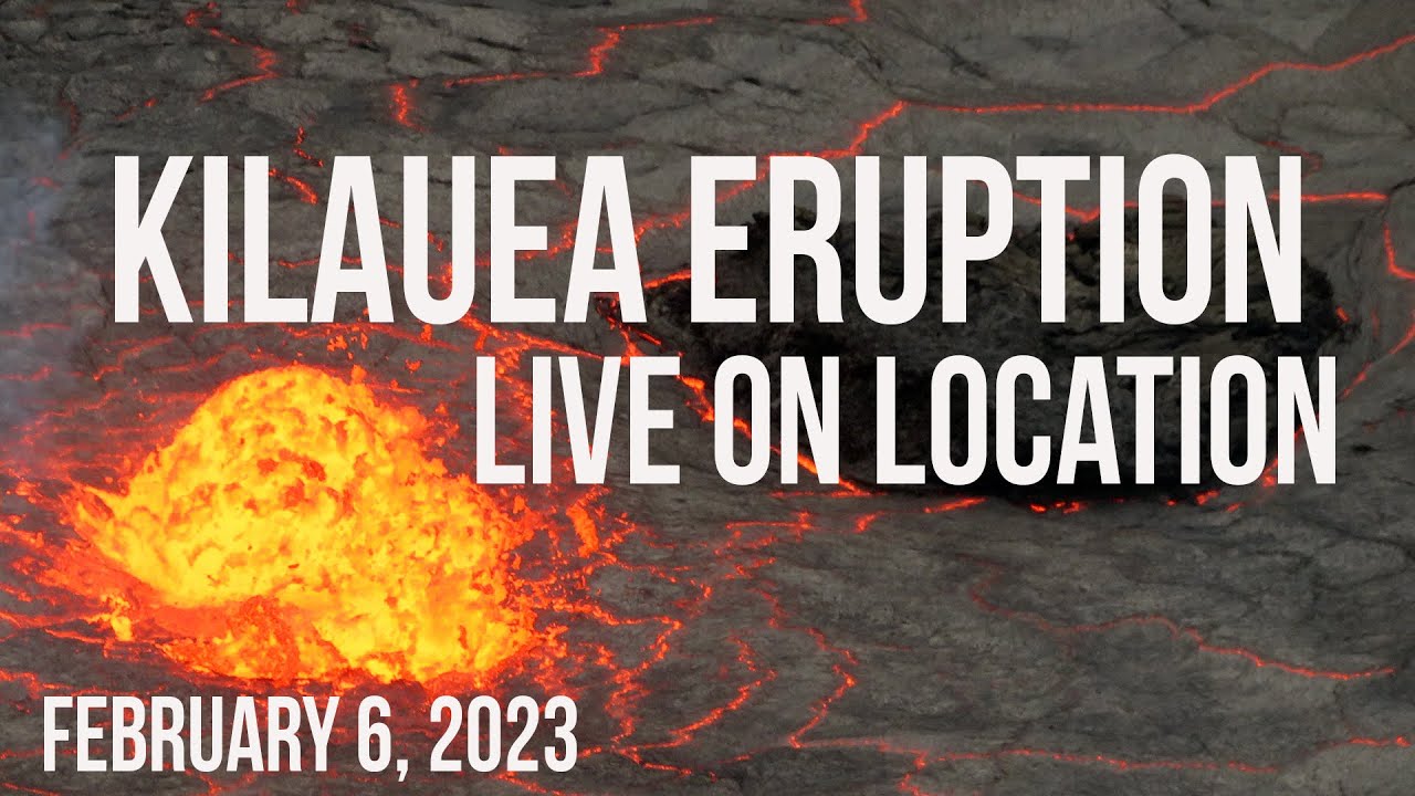 Eruption Live at Kilauea Hawaii Volcanoes National Park - YouTube
