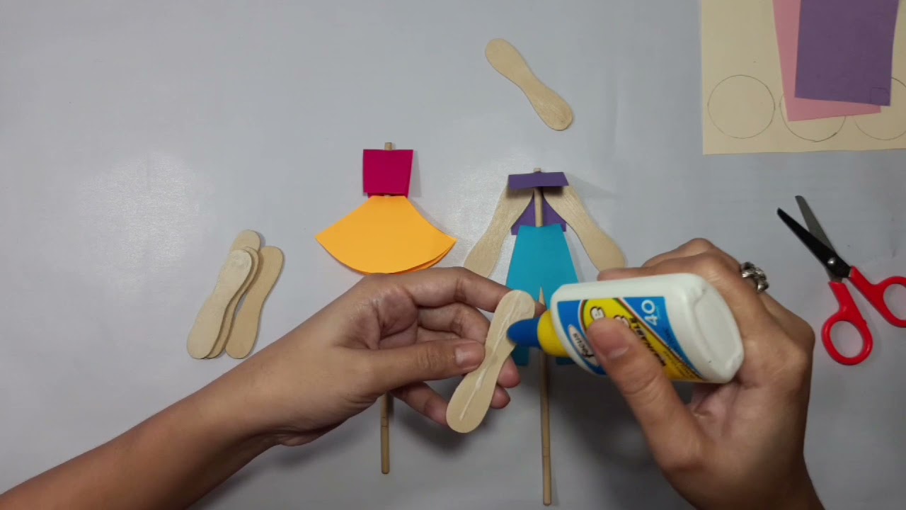 How to Make [ Easy Stick Puppets ] - YouTube