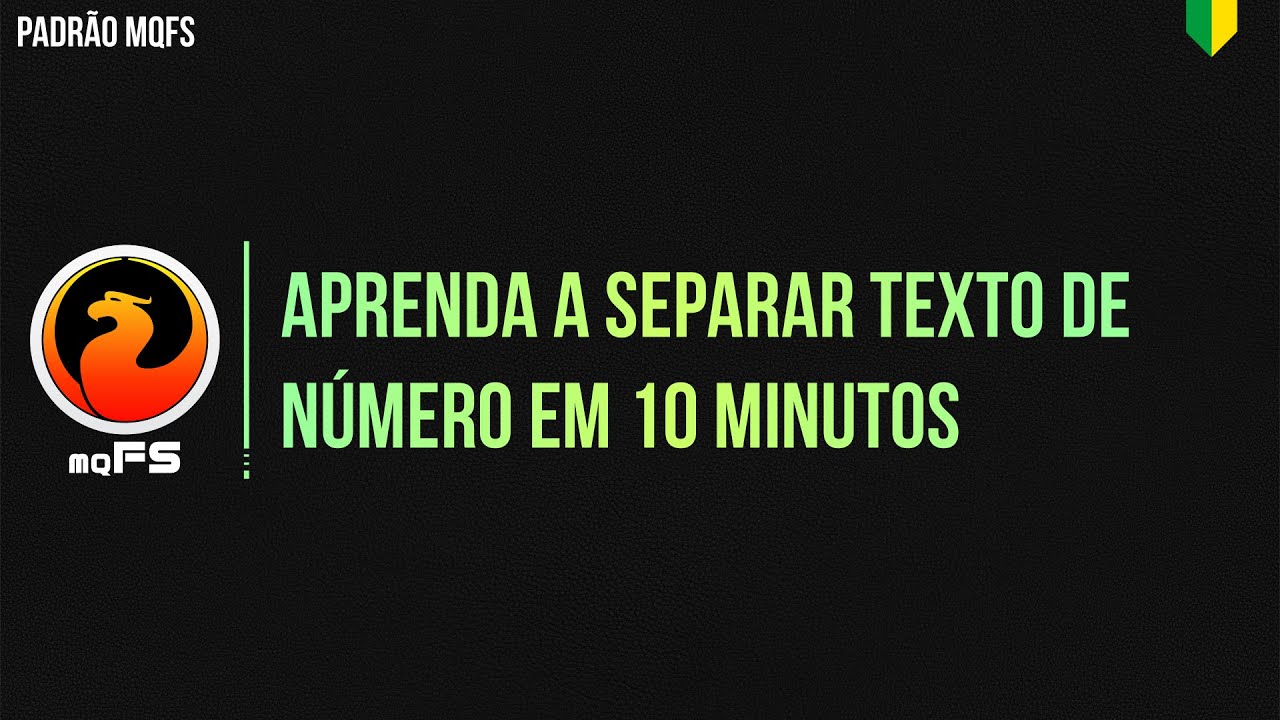 Aprenda a separar Texto de Número em 10 minutos - YouTube
