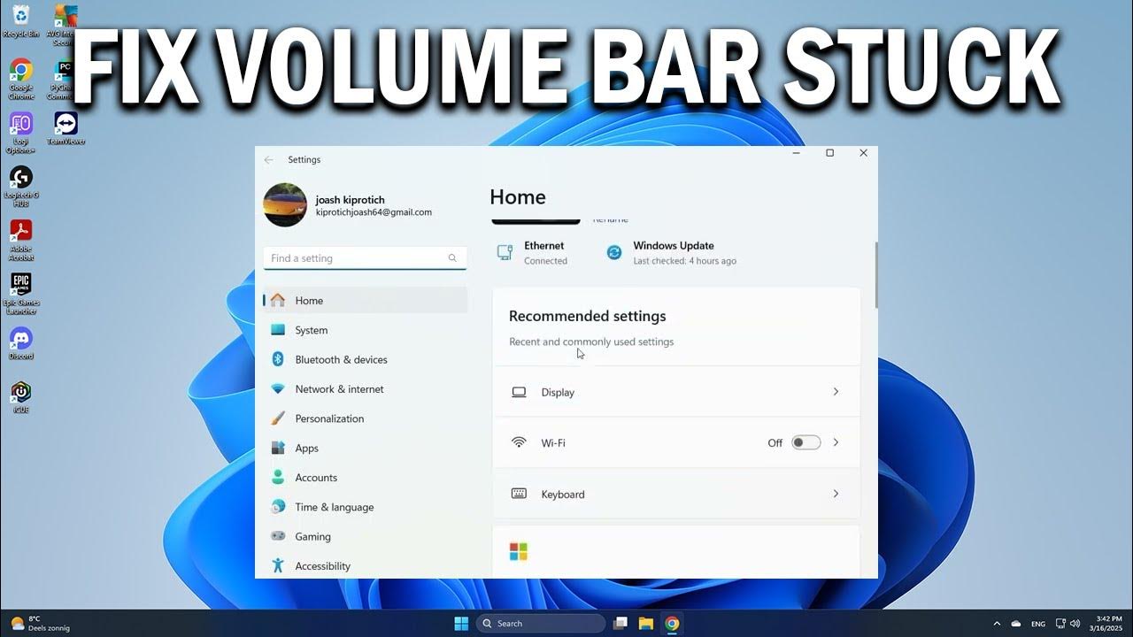 How To Fix Windows 11 Volume Bar Stuck On The Desktop - Easy Fix - YouTube
