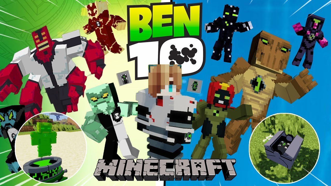 จะเป็นอย่างไร? ถ้ามีเหล่า "เบ็นเท็นเอเลี่ยน" ใน Minecraft!? (Ben 10 ...