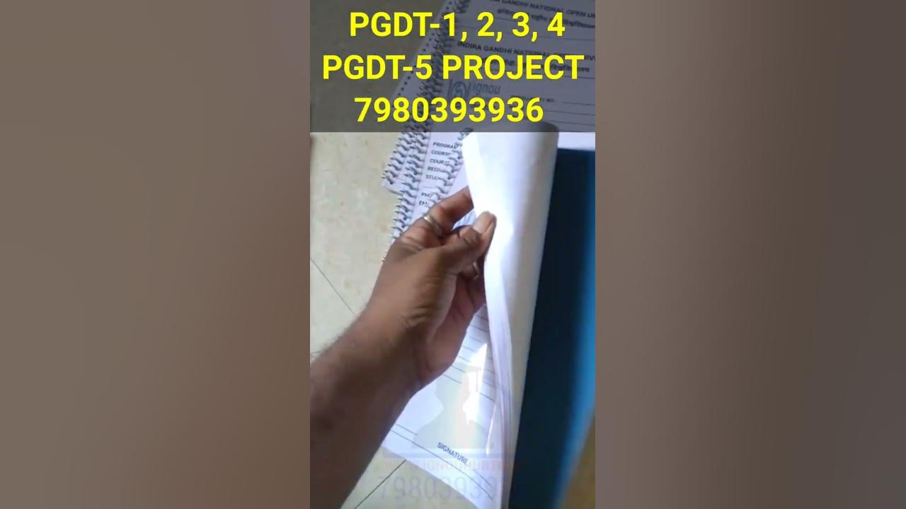 How to Create PGDT-1 | PGDT-2 | PGDT-3 | PGDT-4 & PGDT-5 PROJECT || #PGDT || #shorts - YouTube