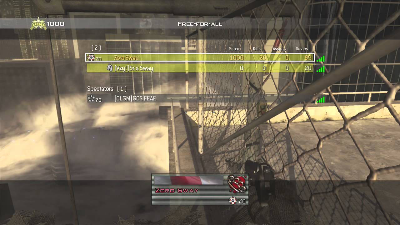 Sway @ Mw2 Pvt match Shot - YouTube