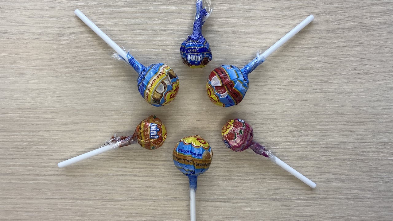 ASMR Candy Opening | Unpacking colored lollipops | Soothing sounds of ...