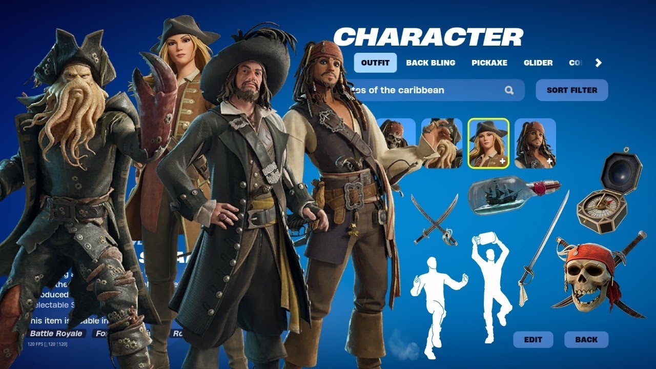 🔵 FORTNITE *NEW* PIRATES OF THE CARIBBEAN BUNDLE - YouTube