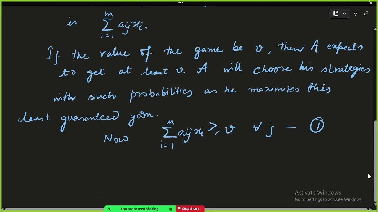 SIMPLEX METHOD AND GAME THEORY - YouTube
