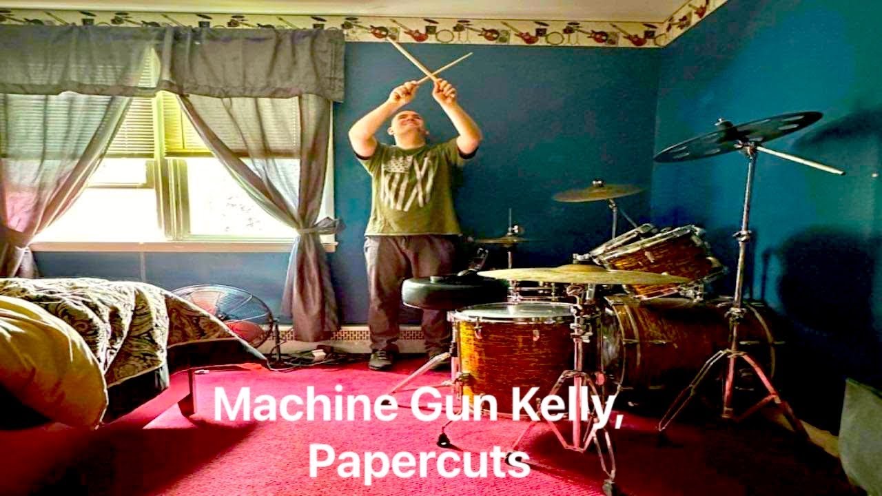 Machine Gun Kelly Drum Cover Papercuts | BY Jimmy Barr - YouTube