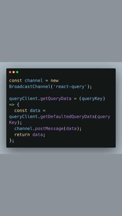 Supercharge React Apps With Query And Broadcast Reactquery Youtube