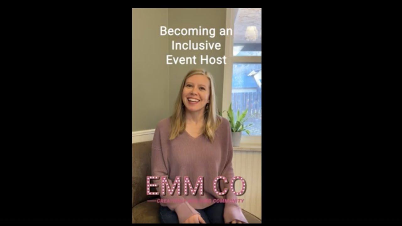 Being an inclusive event host - guests feel welcome - YouTube